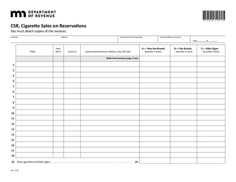 Form Csr Fill Out Sign Online And Download Fillable Pdf Minnesota Templateroller