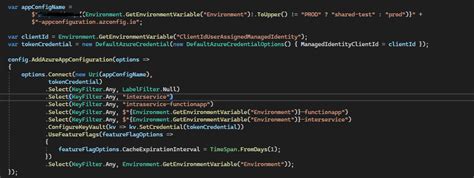 Error While Using Managed Identity For App Configuration With Azure
