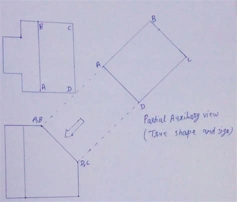 Solved Problem 3 Create Partial Auxiliary Views Of The Parts Given