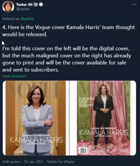 Vogue Cover Von Kamala Harris Sorgt Für Empörung Nauch