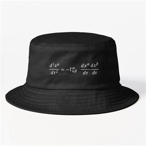 Geodesic Equation Differential Geometry And Structure Of Spacetime Bucket Hat For Sale By