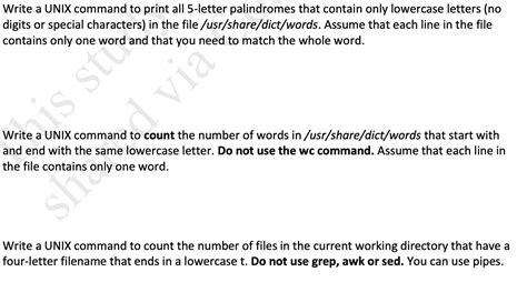 Write A Unix Command To Print All 5 Letter