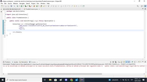 problema en java y jdbc trabajando con una base de datos alura