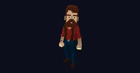 Voxel 3d Character Woodcutter Model Characters Unity Asset Store