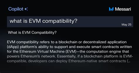 Evm Compatibility Explained Messari