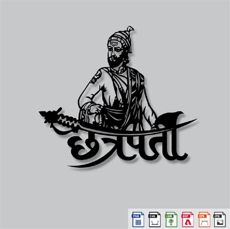 2d Modern Art Shivaji Maharaj Laser Cutting Artelora