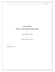 ECE Mesh Current And Node Voltage Analysis Lab Report Docx Page ECE Lab Mesh