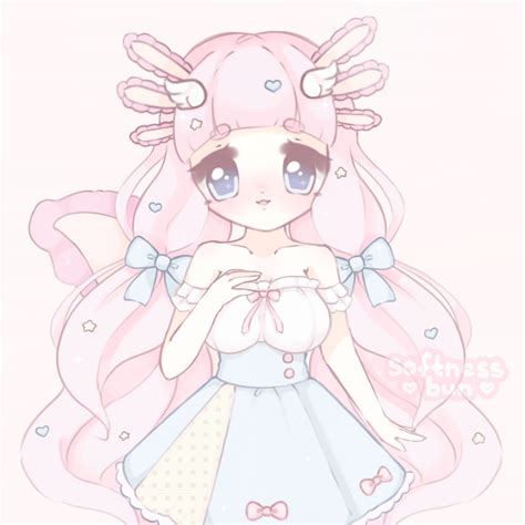 Axolotl Magical Girl By Softnessbun On Deviantart