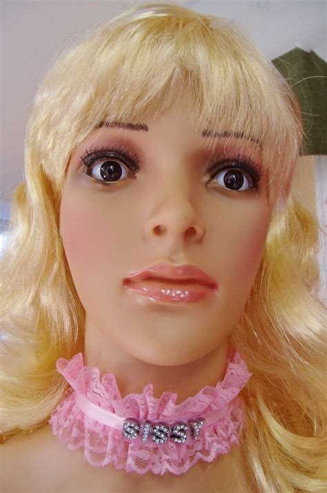 Any Size Personalized Choker Collar Pink Lace Sissy Slut Bitch Ddlg