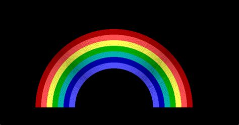how to animate a rainbow using computer graphics in c