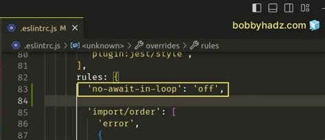 Unexpected `await` Inside A Loopeslint No Await In Loop Bobbyhadz