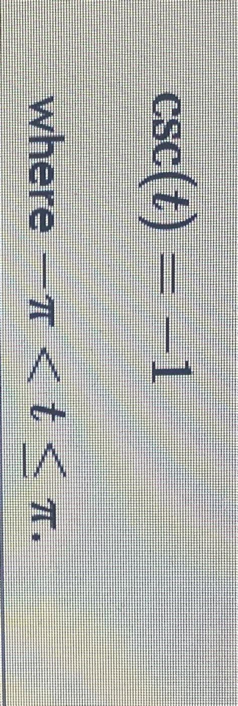 Solved Csc T 1where π