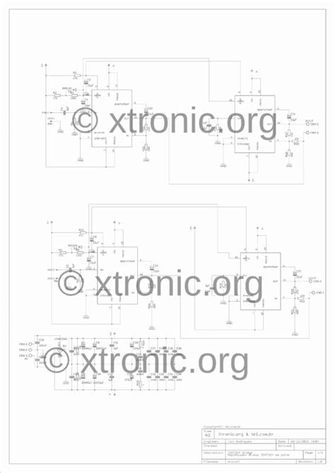 Tda Bridge Esquema Amplificador Xtronic Org