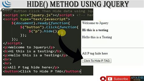Hide Data Using Jquery Hide Using Jquery Jquery Hide Effect