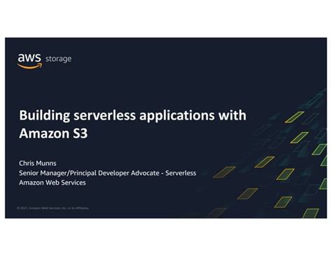 Building Serverless Applications With Amazon S3 Pdf
