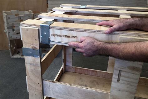 Skeleton Open Slat Wooden Crates Express Crates