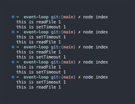 visualizing the i o queue in the node js event loop