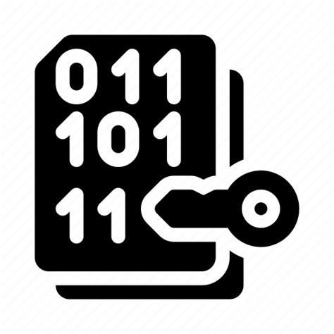 Encryption Key Data Cipher Secure Algorithm Protected Icon