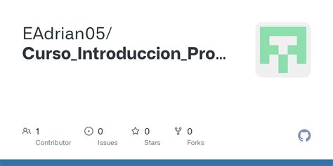 GitHub EAdrian Curso Introduccion Programacion