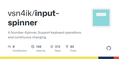 github vsn4ik input spinner a number spinner support keyboard