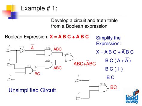 Ppt Boolean Expression Simplification And Circuit Development Guide Powerpoint Presentation