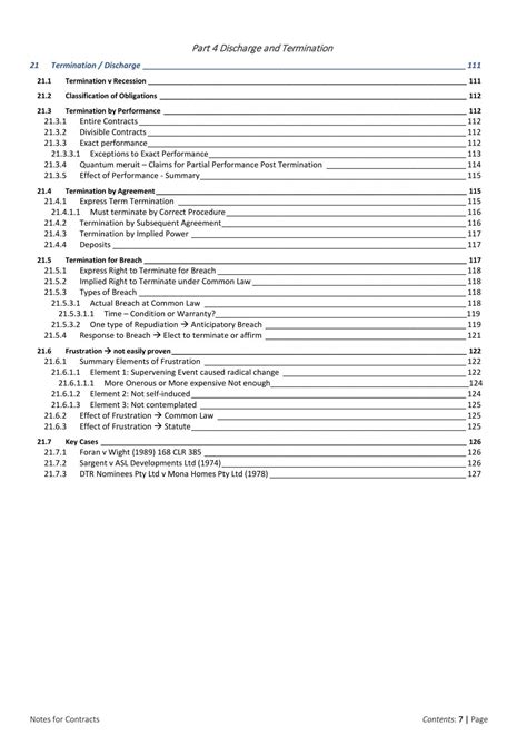 Contract Law Tut And Lec Notes 70211 Contracts Uts Thinkswap