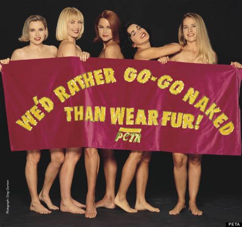 The Go Gos Did The Photo Shoot For The First Ad In PETAs Rather Go Naked Campaign Years