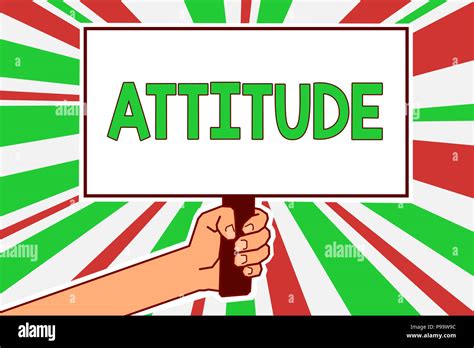 Text Sign Showing Attitude Conceptual Photo Settled Way Of Thinking Or