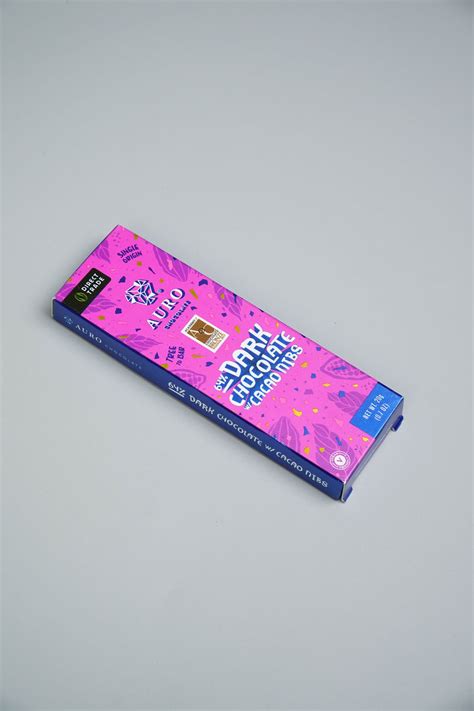 Auro 64 Dark Chocolate With Cacao Nibs 27g Kultura Filipino Support Local