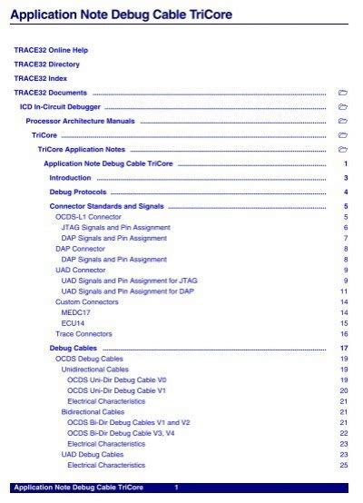 Application Note Debug Cable Tricore Lauterbach