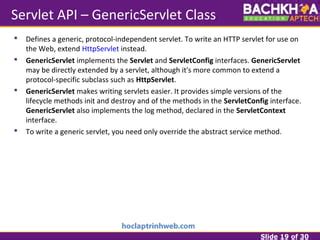 Session 1 introduction servlet Giáo trình Bách Khoa Aptech PPT