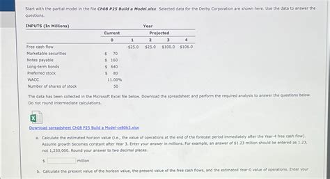 Solved Start With The Partial Model In The File Ch P Chegg