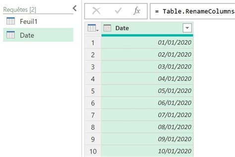 une table des dates dynamique avec power query — fabien calais