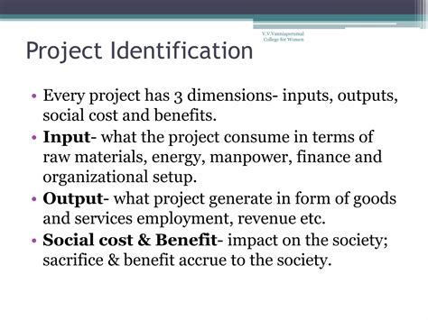 Project Identification And Classification Pptx Business Business