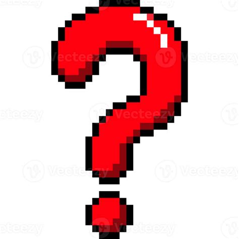 Question Mark Question Mark Icon Pixel Art Style PNG