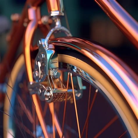 Premium Ai Image A Close Up Of A Bike Wheel With A Spoke And A Spoke