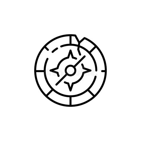 Ancient Compass Artifact Icon Stock Illustration Illustration Of