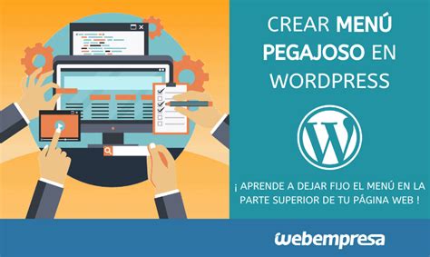 crear menú pegajoso en wordpress webempresa