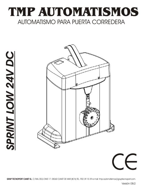 Tmp Automatismos Sprint Low 400 Pdf Engranaje Tornillo