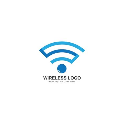 Premium Vector Wireless Signal Logo Design Template Wifi