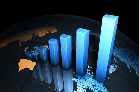 Visual Representation Of Global Business Growth Trends In Digital