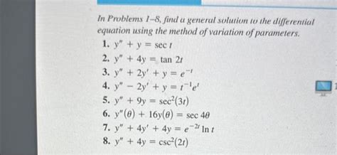 solved in problems 1 8 find a general solution to the