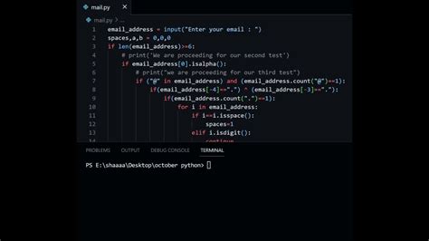 Ayesha Fatima On Linkedin Email Validator Program In Python Here Is A
