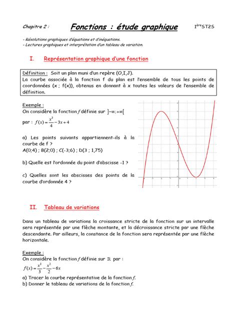 02 Fonction Etude Graphique Cours Pdf