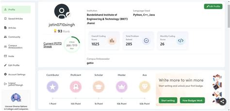 jatin singh on linkedin gfg200days problemsolving codingcommunity