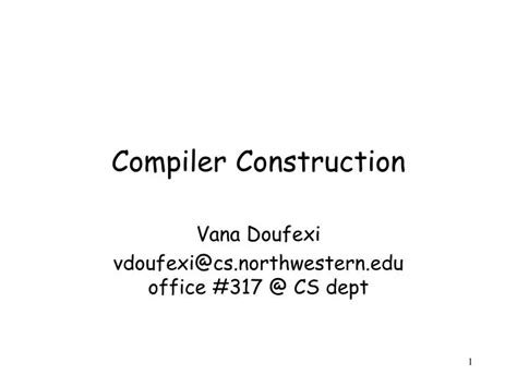 Ppt Compiler Construction Powerpoint Presentation Free Download Id