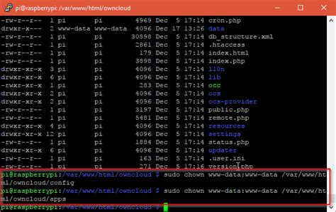 owncloud 10 0 4 auf raspberry pi zero w mit raspbian stretch lite