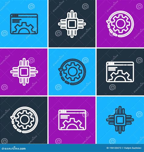 Set Line Browser Setting Gear And Arrows As Workflow And Processor