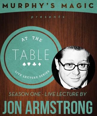 At The Table Live Lecture Jon Armstrong Vaudevillians