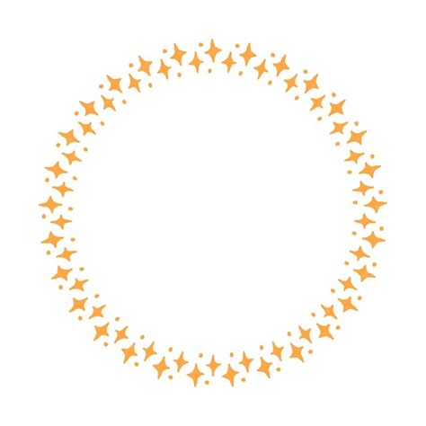 Premium Vector Vector Stars Frame Round Border Frames With Star